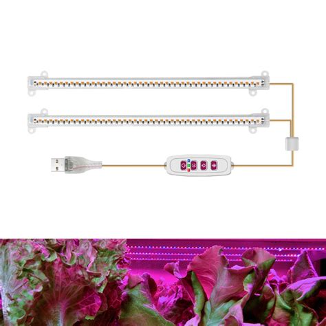 Led 식물 성장 램프 시간 화분 식물 지능형 원격 제어 캐비닛 빛 스타일 30cm 두 머리 빨간색 파란색