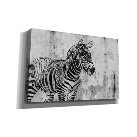 Epic Graffiti Rustic Zebra 1 By Irena Orlov Giclee Canvas Wall Art