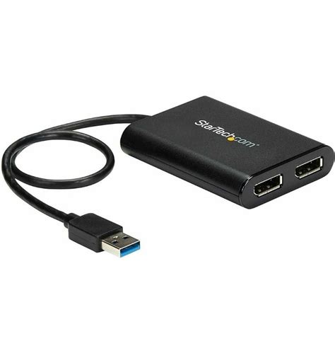Startech Usb 30 듀얼 디스플레이 포트 어댑터 블랙 Usb32dp24k60 티몬