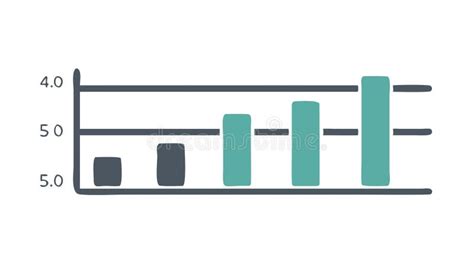 Labeled Bar Chart Icon Representing Measured Data Statistics Vector Design Generative Ai Stock