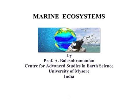Fresh Water And Marine Ecosystems Pptx Environment Science