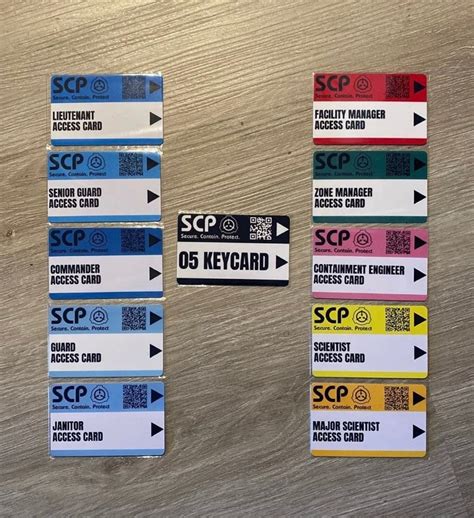 SCP Foundation Secure Access ID Cards Secret Laboratory Scp Secret Magnetic Stripe Lupon Gov Ph