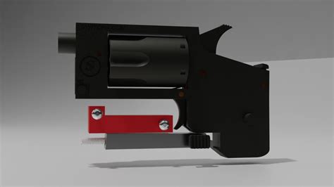 Switch Gun 22wmr Single Action Folding Revolver Scale Model Fully