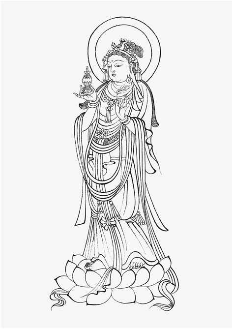 菩萨之五 敦煌壁画佛像 图片