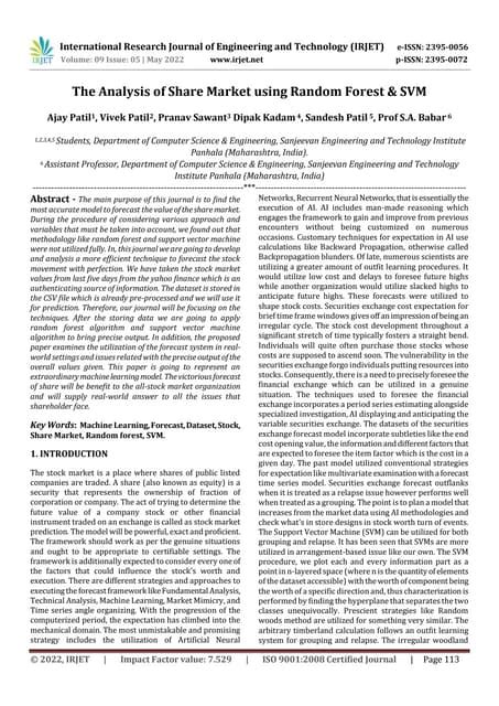 Stock Price Prediction Using Machine Learning Ppt