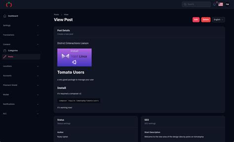 Github Tomatophpfilament Cms Full Cms System With Easy To Use Page