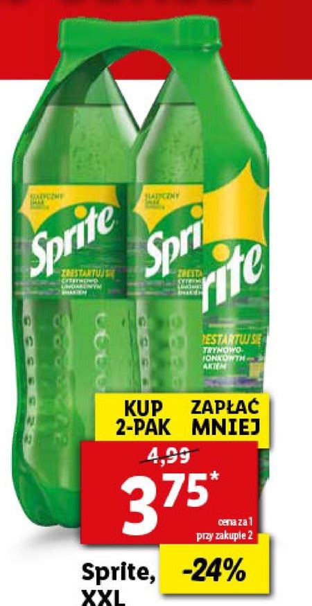 Napój Gazowany Sprite 24 Taniej Promocja Lidl Ding Pl