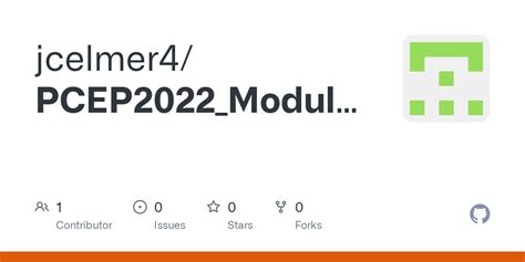 GitHub Jcelmer PCEP Module