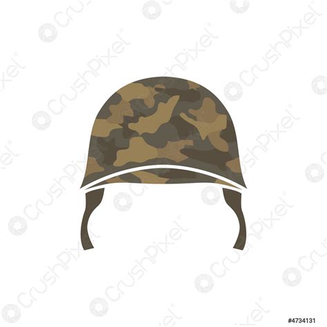 Military Helmet Or Army Hat Vector Image Illustration Fit For Stock