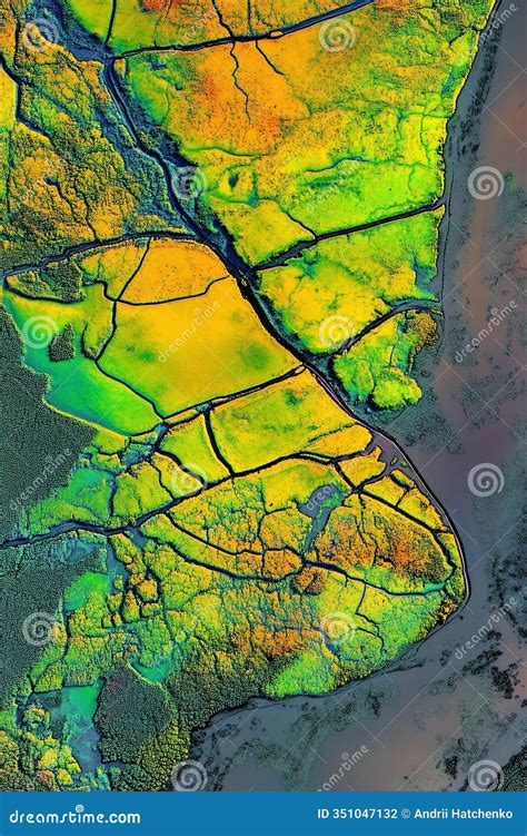 aerial lidar gis map of a desert canyon highlighting elevation