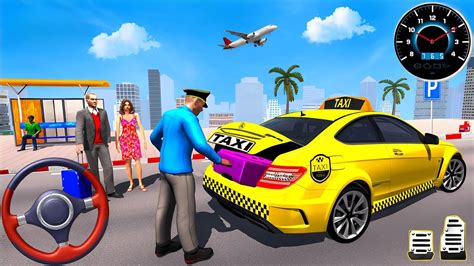 Modern City Taxi Simulator 3d Yellow Car Taxi Driver Simulator Android Gameplay Youtube
