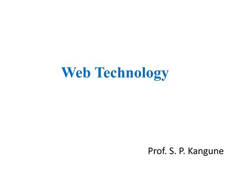 1 Web Technology Introductionpptx