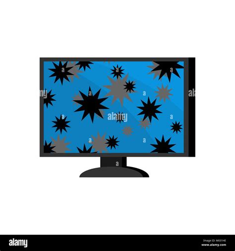 Virus In Computer Cyber Attack For Pc Blocked Data Processor Does Not Work Vector