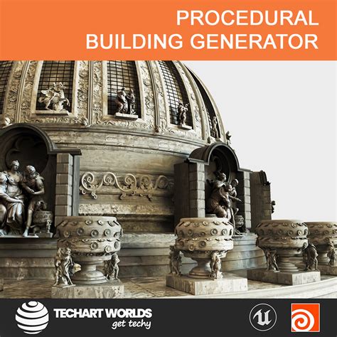 Techart Worlds Procedural Neoclassic Building Generator Course