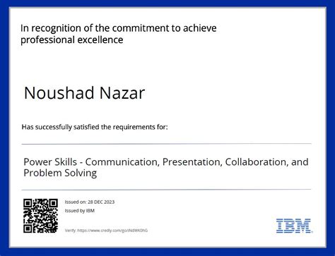 Noushad Nazar On Linkedin Im Happy To Share That Ive Obtained A New