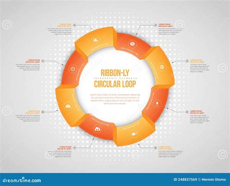 Qms Loop Infographic Template Vector Illustration