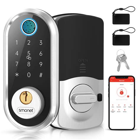 Smart Door Lock Keyless Deadbolt Smonet Smart Locks For Front Door