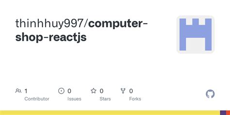 Github Thinhhuy997computer Shop Reactjs
