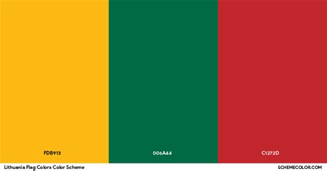 Lithuania Flag Colors Flags