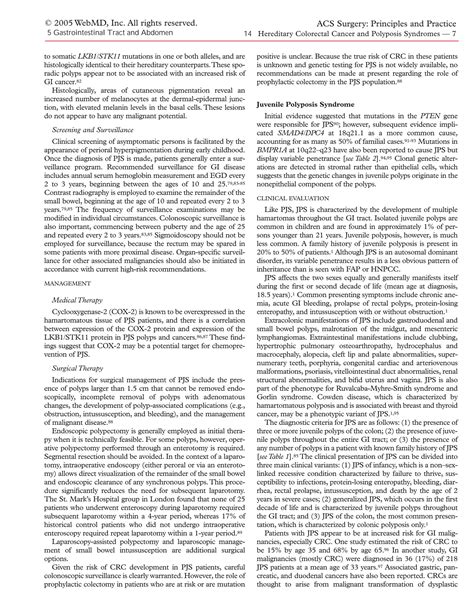 Acs0514 Hereditary Colorectal Cancer And Polyposis Syndromes 2005 Pdf