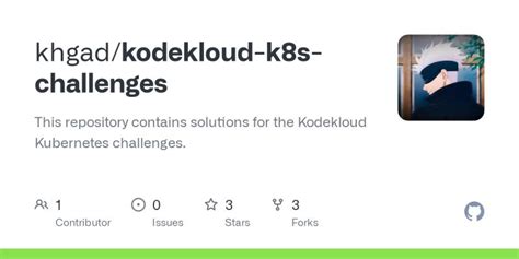 Kodekloud On Linkedin Github Khgadkodekloud K8s Challenges This