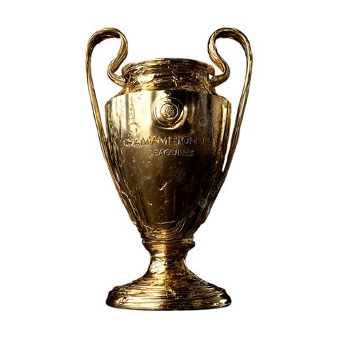 Trofeo De La Golden Champions League Que Brilla Sobre Fondo