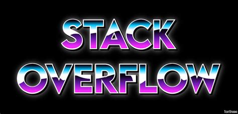 Stack Overflow Text Effect And Logo Design Social Network