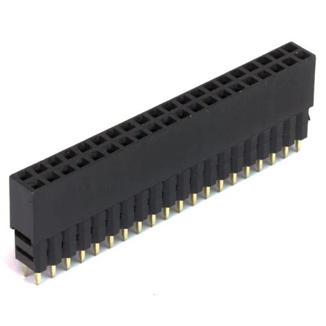 gpio header for raspberrypi a b pi 2 pi 3 tall 2x20 female header