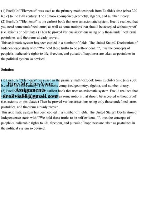 1 Euclids Elements Was Used As The Primary Math Textbook Fropdf