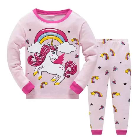 Conjunto De Pijama De Algodón Para Niñas Lb Chile