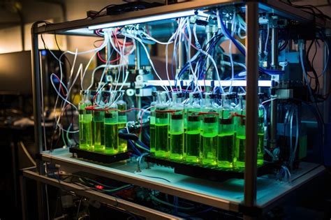 Premium Ai Image Biotechnology Bioreactor Setup