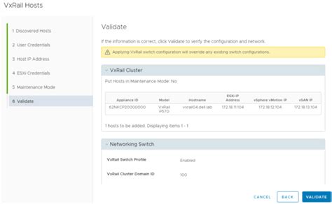 Add A Vxrail Node To The Cluster Dell Emc Networking Smartfabric Services Deployment With