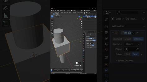 ausschneiden and ausstanzen mit dem boolean modifier blender tutorial