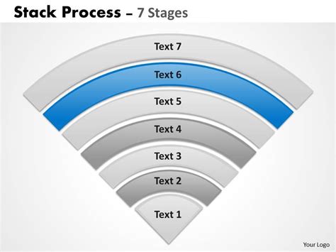 Stack Process Chart Flow PowerPoint Slide Templates Download PPT Background Template