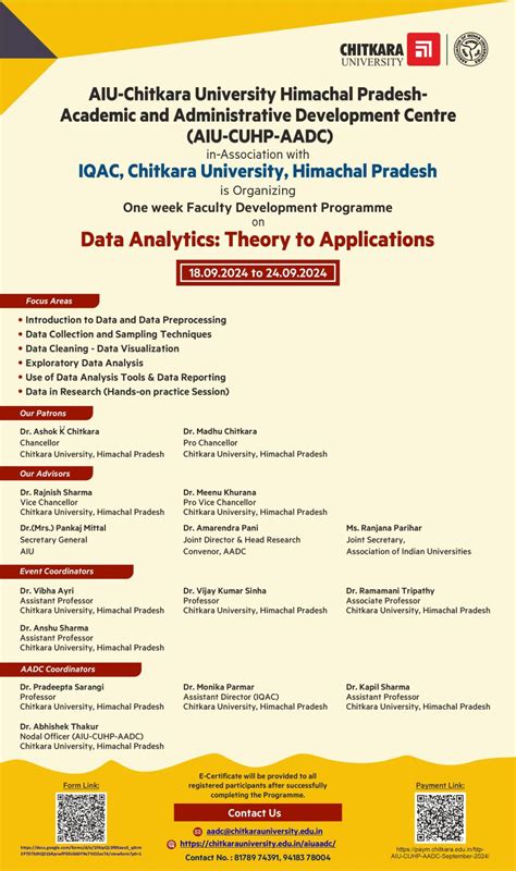 Online Fdp Dear Friends We Are Glad To Inform You That Chitkara