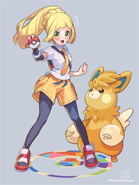 Lillie Nemona And Pawmot Pokemon And More Drawn By Kinocopro Danbooru
