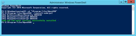 Установка Openssh Server в Windows Server 2012 R2 Internet