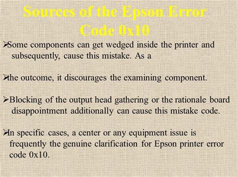 How To Resolve Error Code 0x10 Of Epson Printer Epson Printer Error 0x