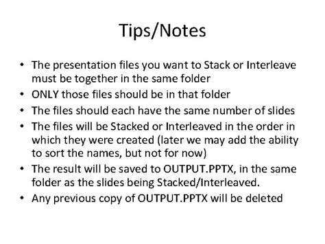 How To Use Stack Interleave Open This File