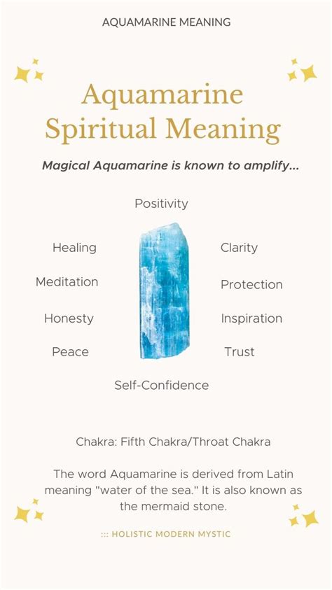 Aquamarine Meaning Spiritual Crystals Spirituality Crystals