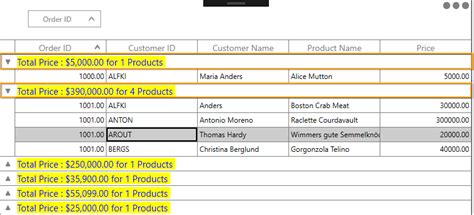 Summaries In Wpf Datagrid Control Syncfusion®