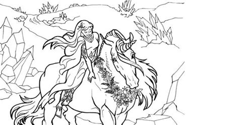 Coloring Page Of A Unicorn Loving His Owner