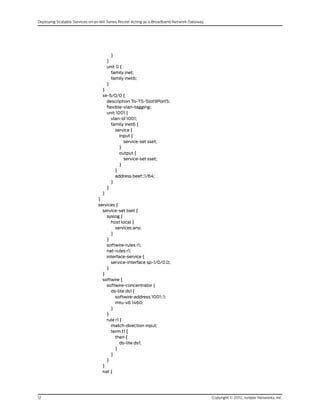 Network Configuration Example Deploying Scalable Services On An MX Series Router Acting As A