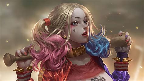 1920x1080 Harley Quinn Newart Hd Laptop Full Hd 1080p Hd 4k Wallpapers