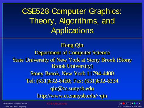 Pdf Computer Graphics Introduction And Course Overview Dokumentips