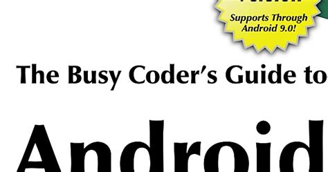 Ebook The Busy Coder S Guide To Android Development Final Version