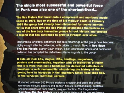Music God Save The Sex Pistols A Collector`s Guide To The Priests Of Punk Softcover