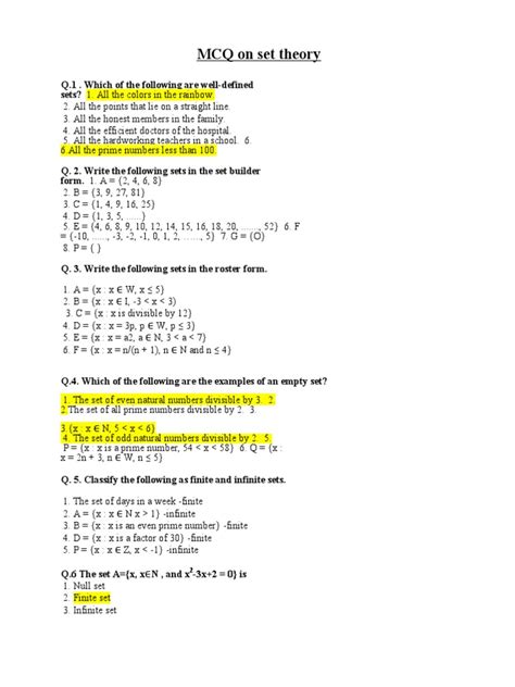 Unit 1and2 Mcq With Answers Pdf Function Mathematics Mathematical