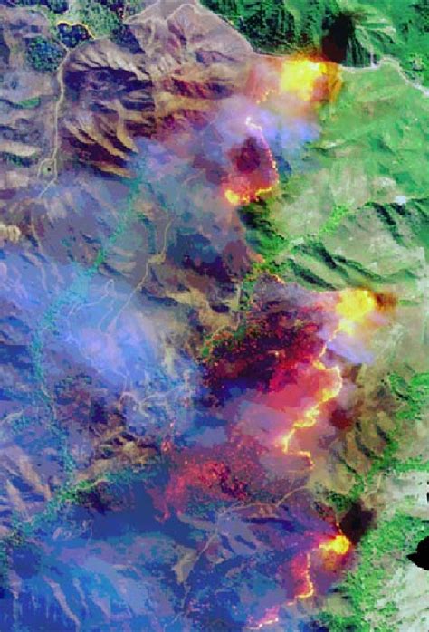 Figure 1 From Wildfire Detection For Retrieving Fire Temperature From Hyperspectral Data