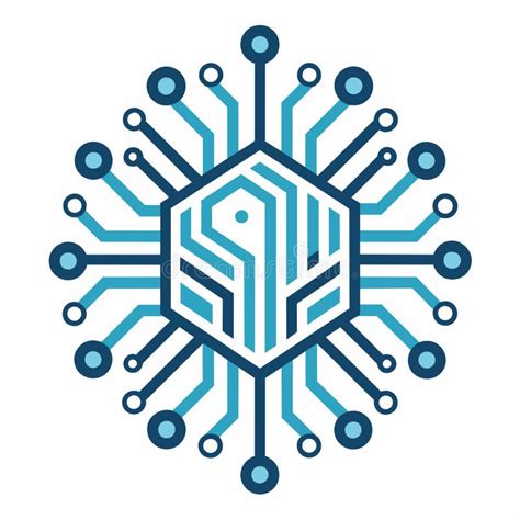 A Digital Illustration Of A Minimalist Circuit Board Pattern With A